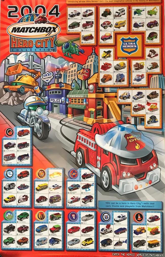 2004 Matchbox Hero City Collection | Posters and Prints | hobbyDB