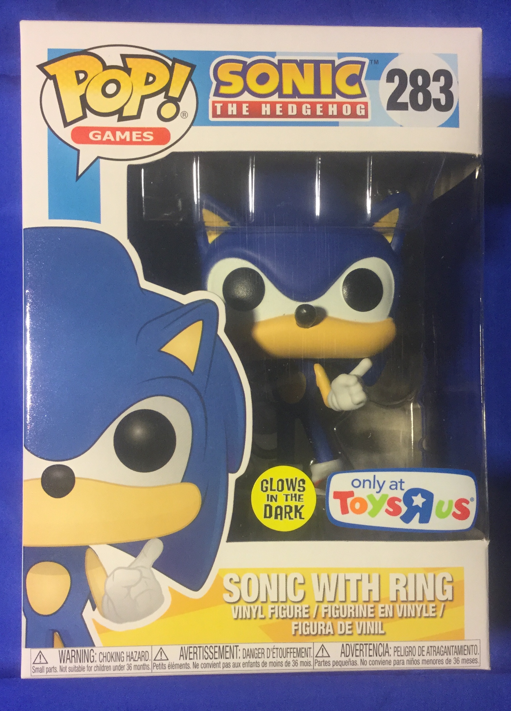 Funko Pop Sonic the Hedgehog Sonic With Ring Glow In The Dark TRUS ...